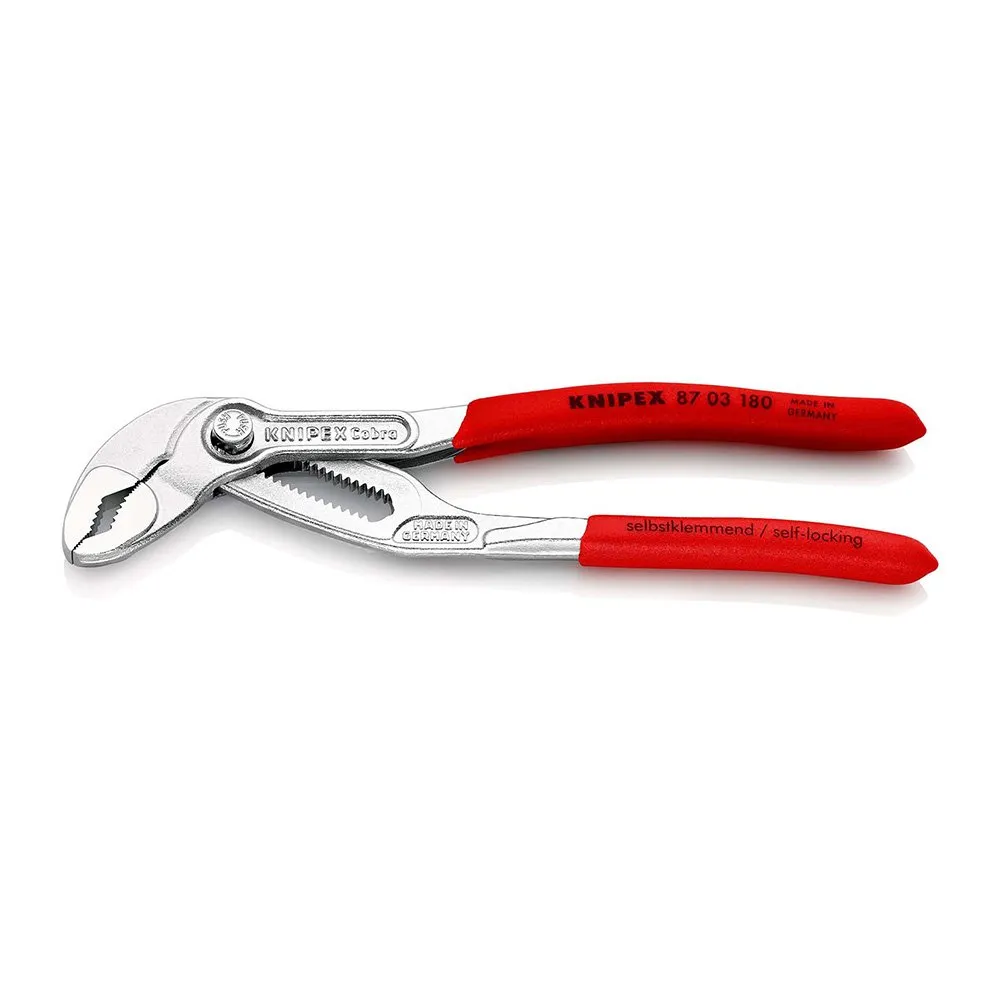 KNIPEX Papagaj – cevna klešta Cobra® 1 1/2″ 180mm – 87 03 180