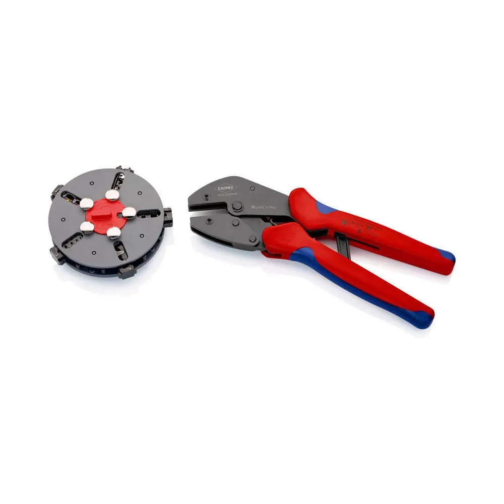 KNIPEX MultiCrimp klešta za stezanja sa 5-delnim rezervoarom za brzu izmenu 0.25 – 10mm² – 97 33 02