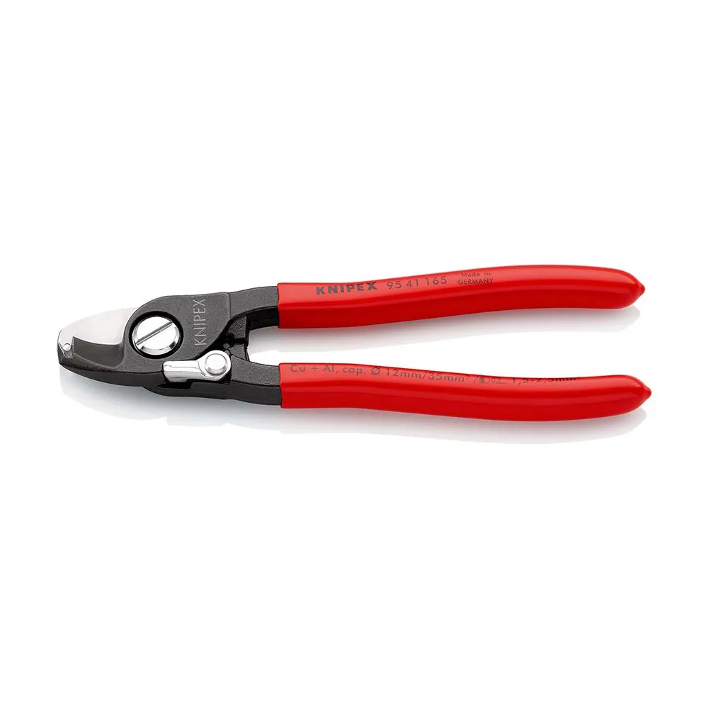 KNIPEX Makaze za kablove sa oprugom za otvaranje i skidanjem izolacije 165mm – 95 41 165