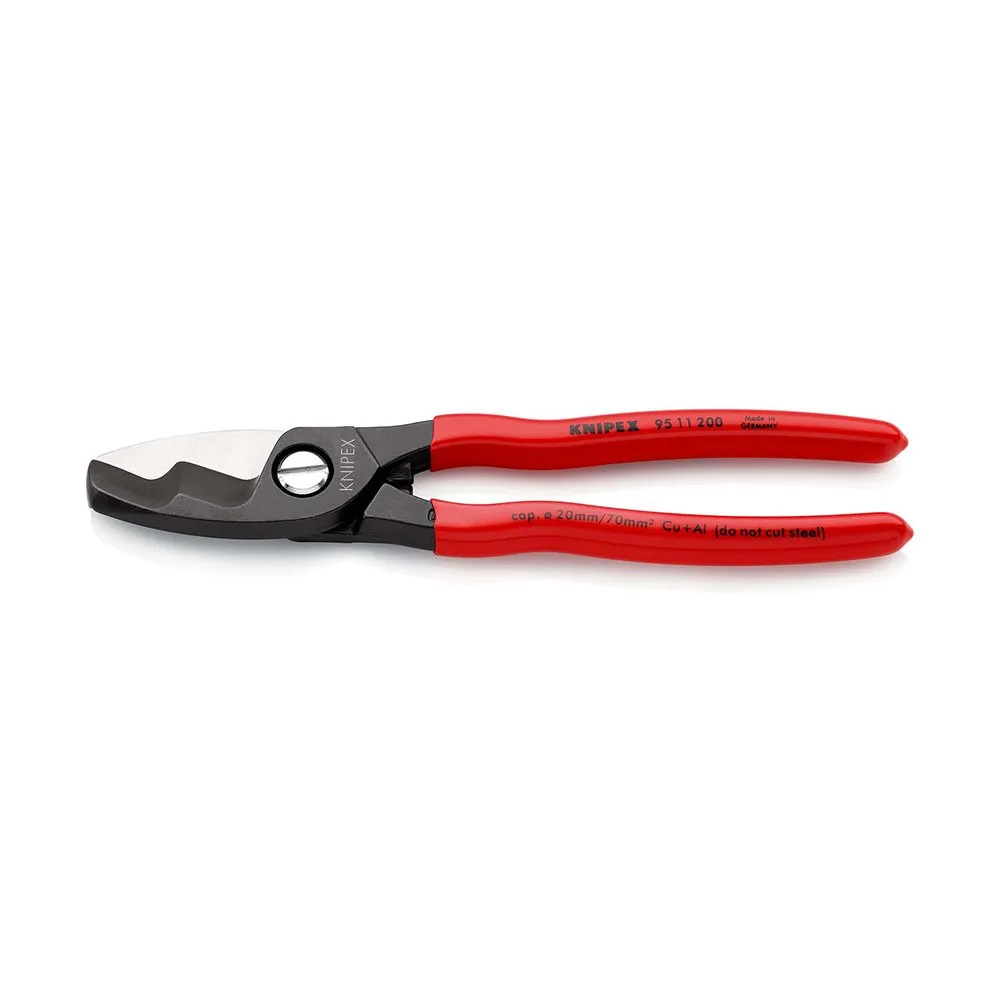 KNIPEX Makaze za kablove sa dvostrukom oštricom 200mm blister pakovanje – 95 11 200 SB