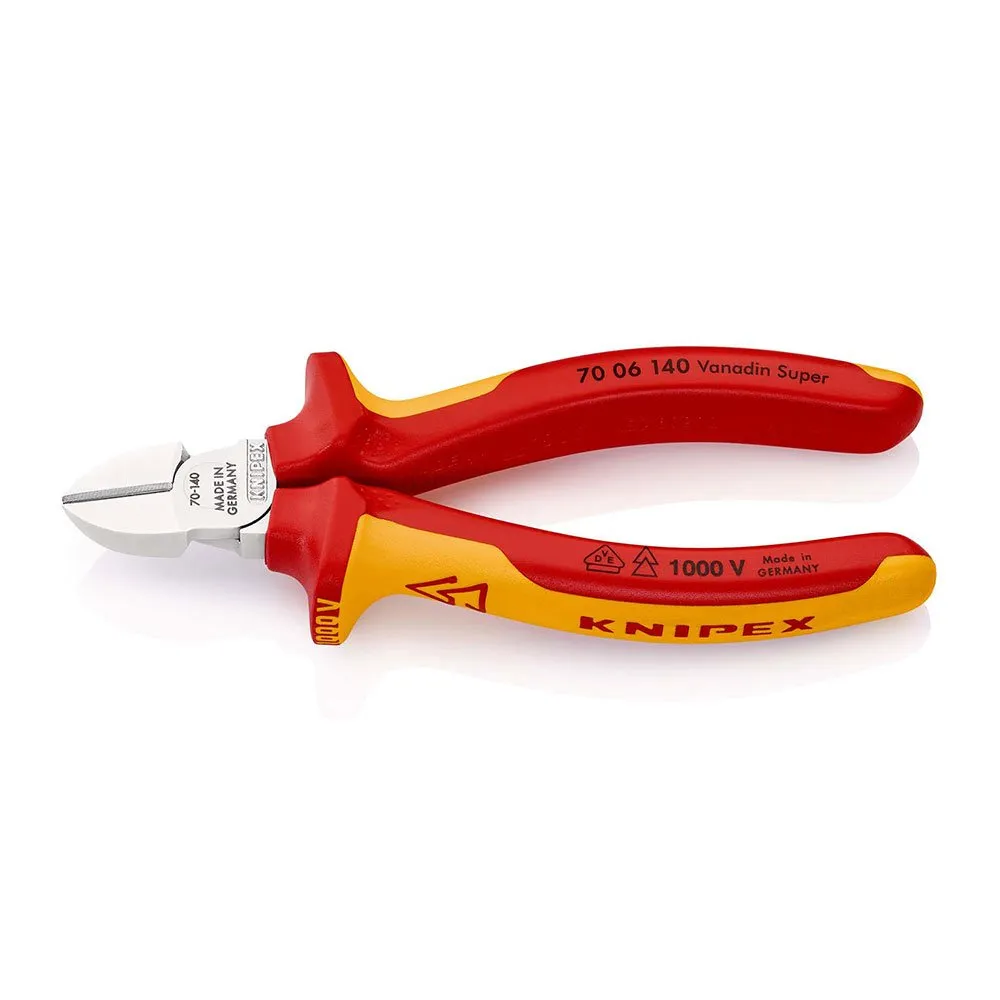 KNIPEX Kose sečice izolovane 1000V VDE hromirane 140mm blister pakovanje – 70 06 140 SB