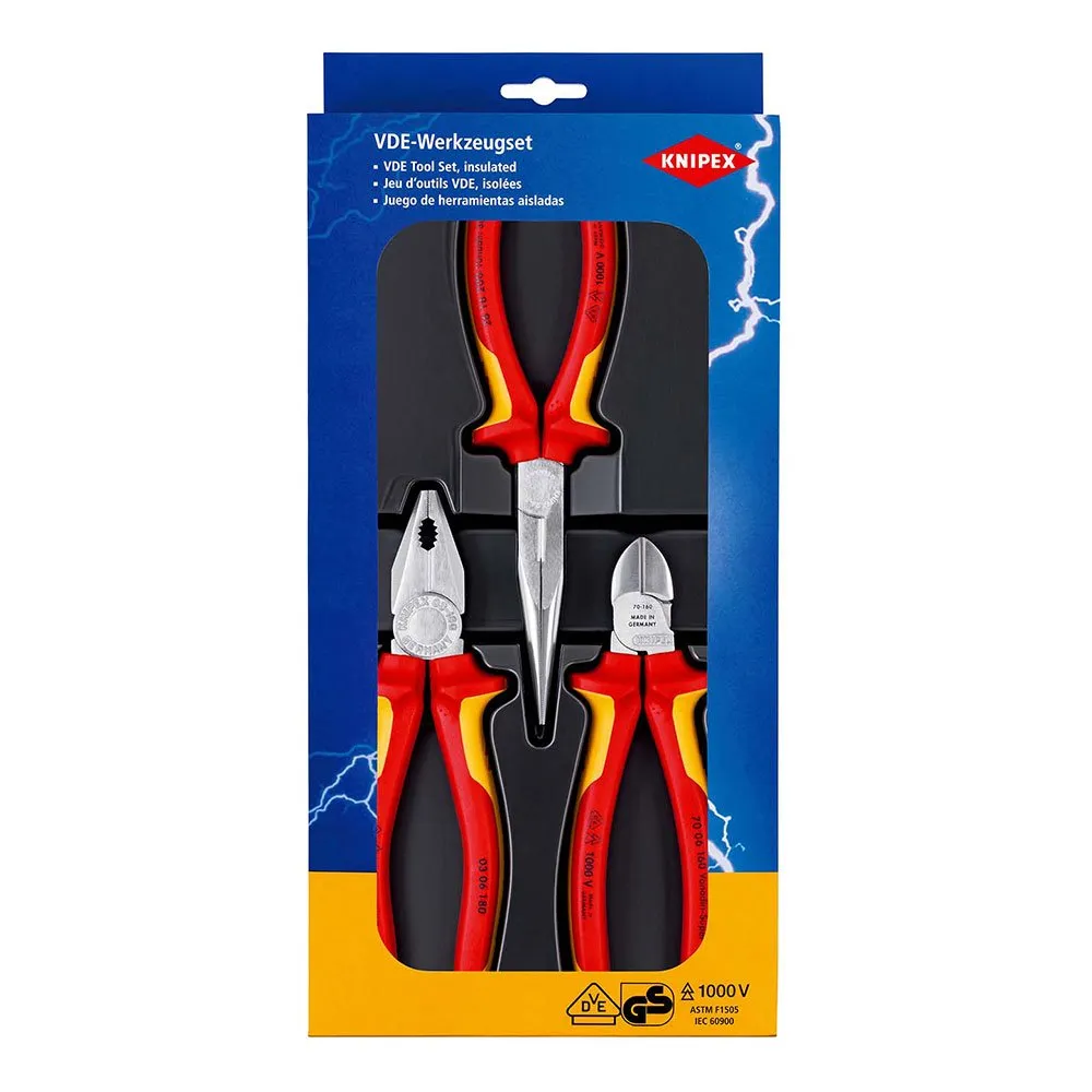 KNIPEX Komplet klešta 1000V VDE ‘Electro set’ 3/1 – 00 20 12