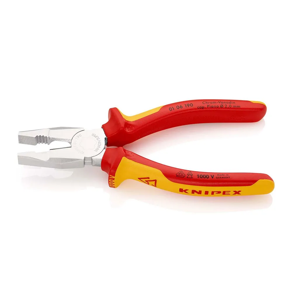 KNIPEX Kombinovana klešta izolovana 190mm – 01 06 190