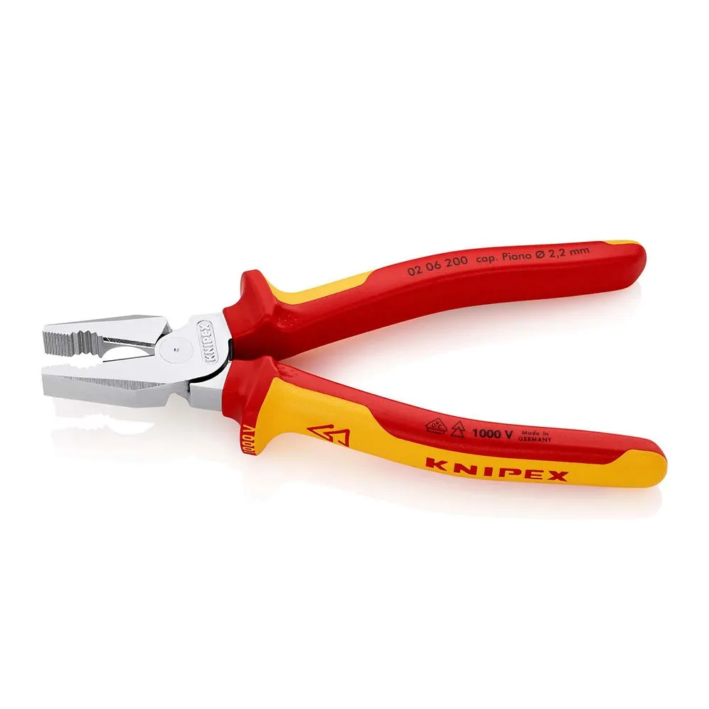 KNIPEX Kombinovana klešta izolovana 1000V VDE 200mm blister pakovanje – 02 06 200 SB