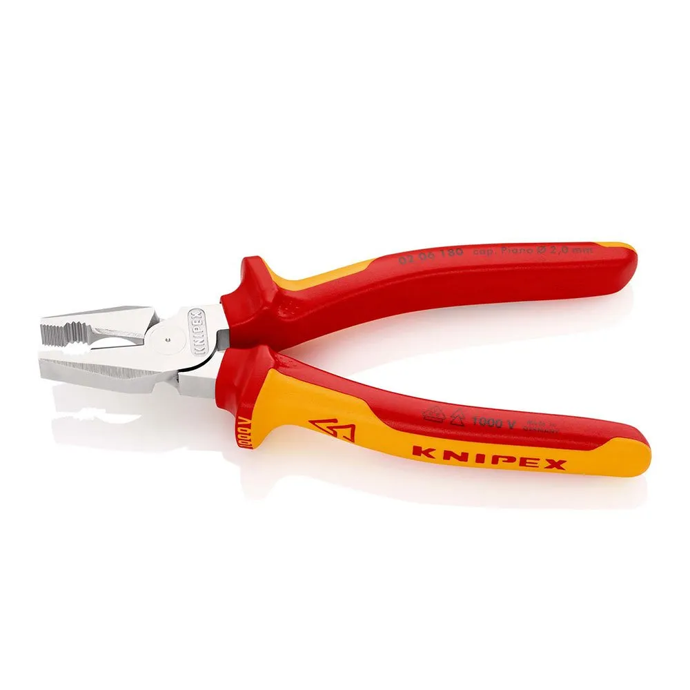 KNIPEX Kombinovana klešta izolovana 1000V VDE 180mm blister pakovanje – 02 06 180 SB