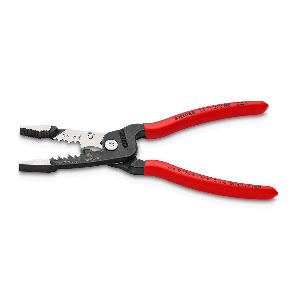 KNIPEX Kombinovana električarska klešta za skidanje izolacije 200mm – 13 71 200 ME