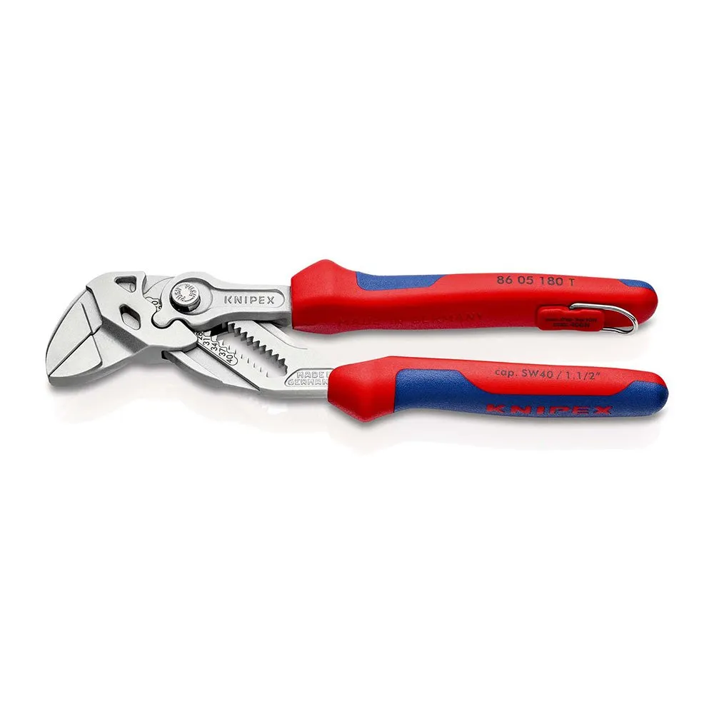 KNIPEX Ključ klešta hromirana 180mm mogućnost kačenja – 86 05 180 T