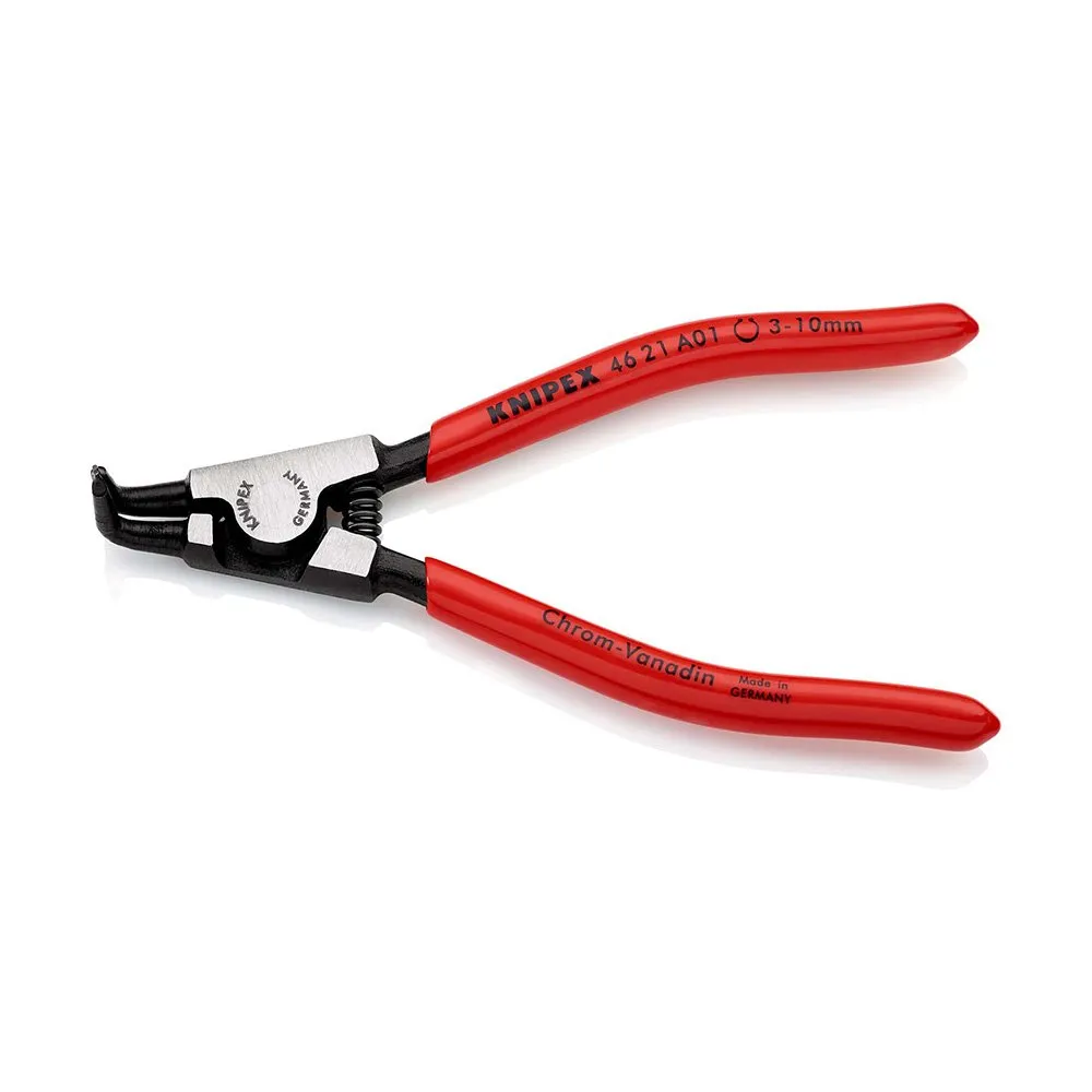 KNIPEX Klešta za spoljašnje sigurnosne prstenove kriva 125mm blister pakovanje – 46 21 A01 SB