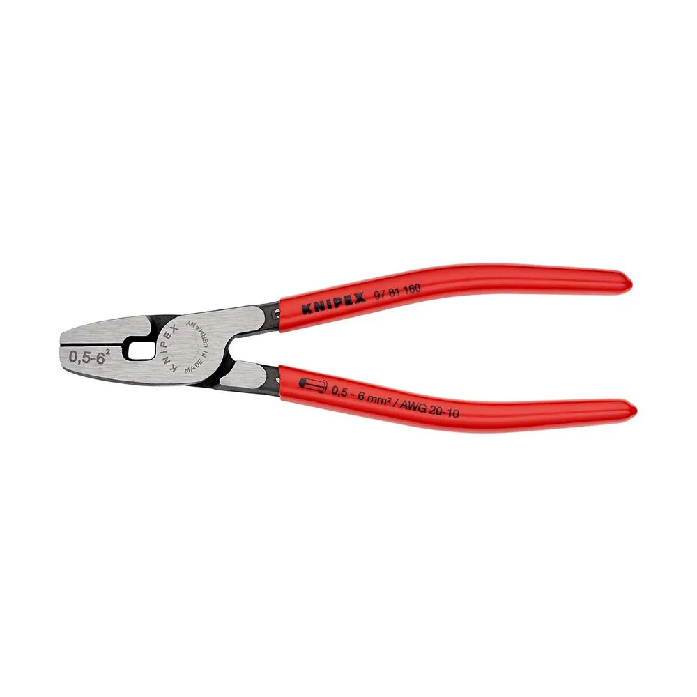 KNIPEX Klešta za krimpovanje hilzni sa prednjim uvođenjem 0.5-6mm² 180mm – 97 81 180