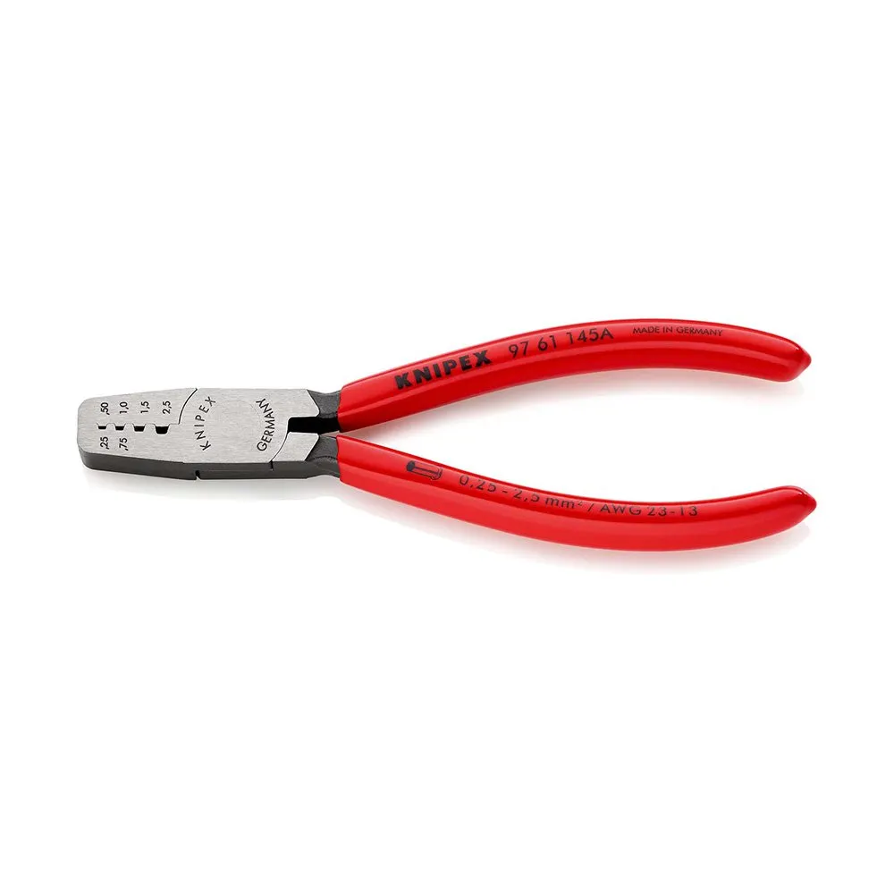 KNIPEX Klešta za krimpovanje hilzni 0.25-2.5mm² blister pakovanje – 97 61 145 A SB