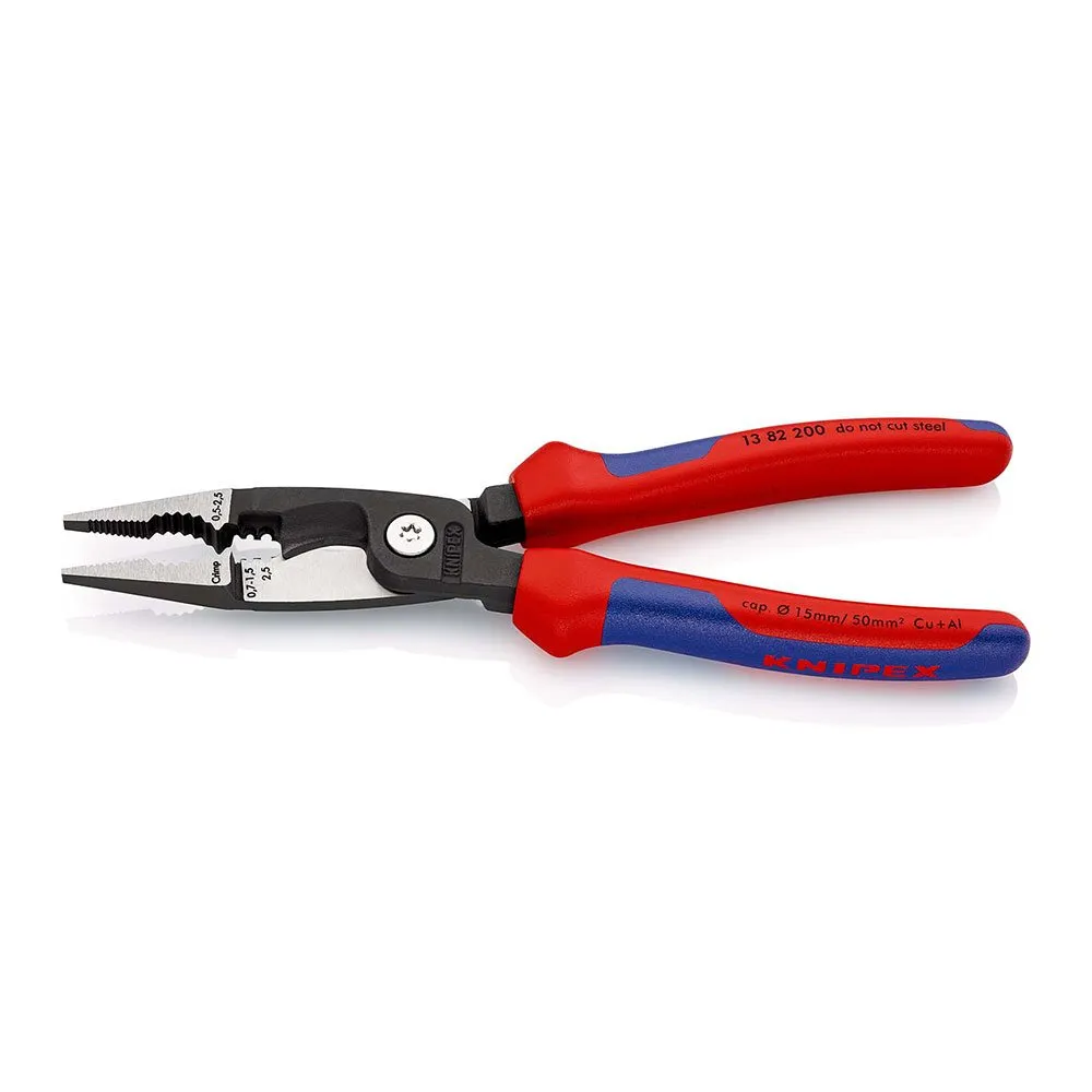 KNIPEX Klešta za električne instalacije 200mm blister pakovanje – 13 82 200 SB