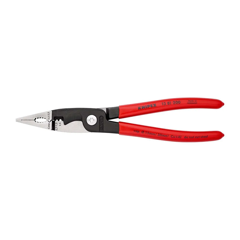 KNIPEX Klešta za električne instalacije 200mm blister pakovanje – 13 81 200 SB