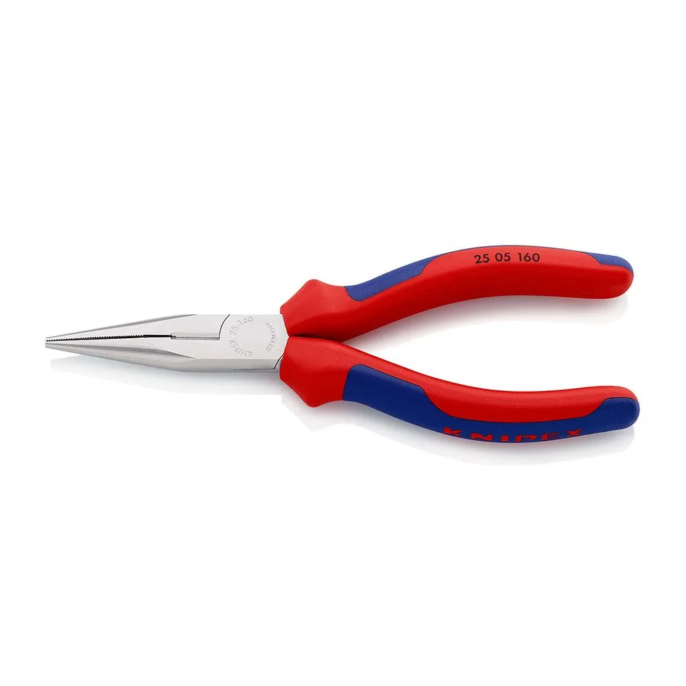 KNIPEX Klešta špic prava sa bočnim sečenjem hromirana 160mm blister pakovanje – 25 05 160 SB