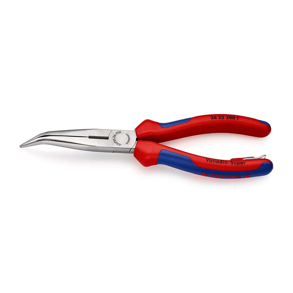 KNIPEX Klešta špic kriva sa bočnim sečenjem 200mm – 26 22 200 T BK