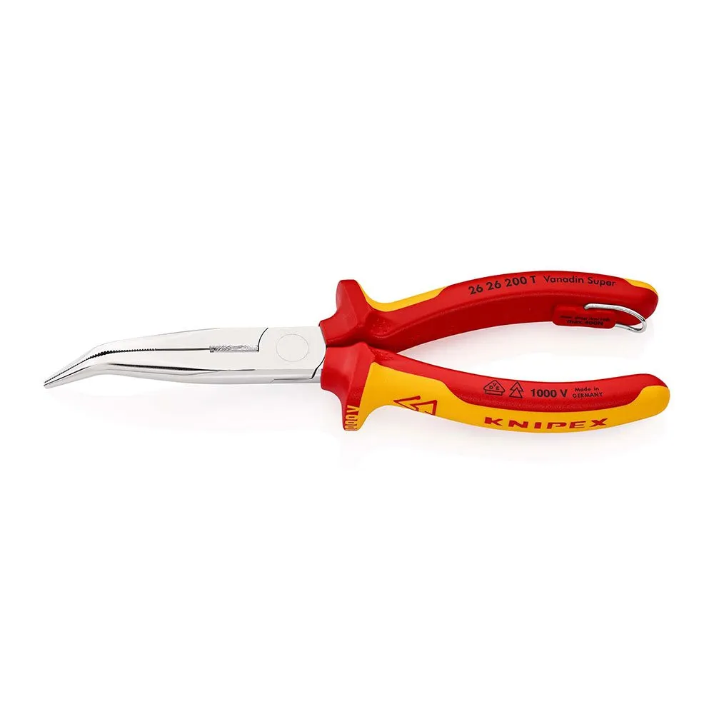 KNIPEX Klešta špic kriva 1000V VDE 200mm hromirana – 26 26 200 T BK