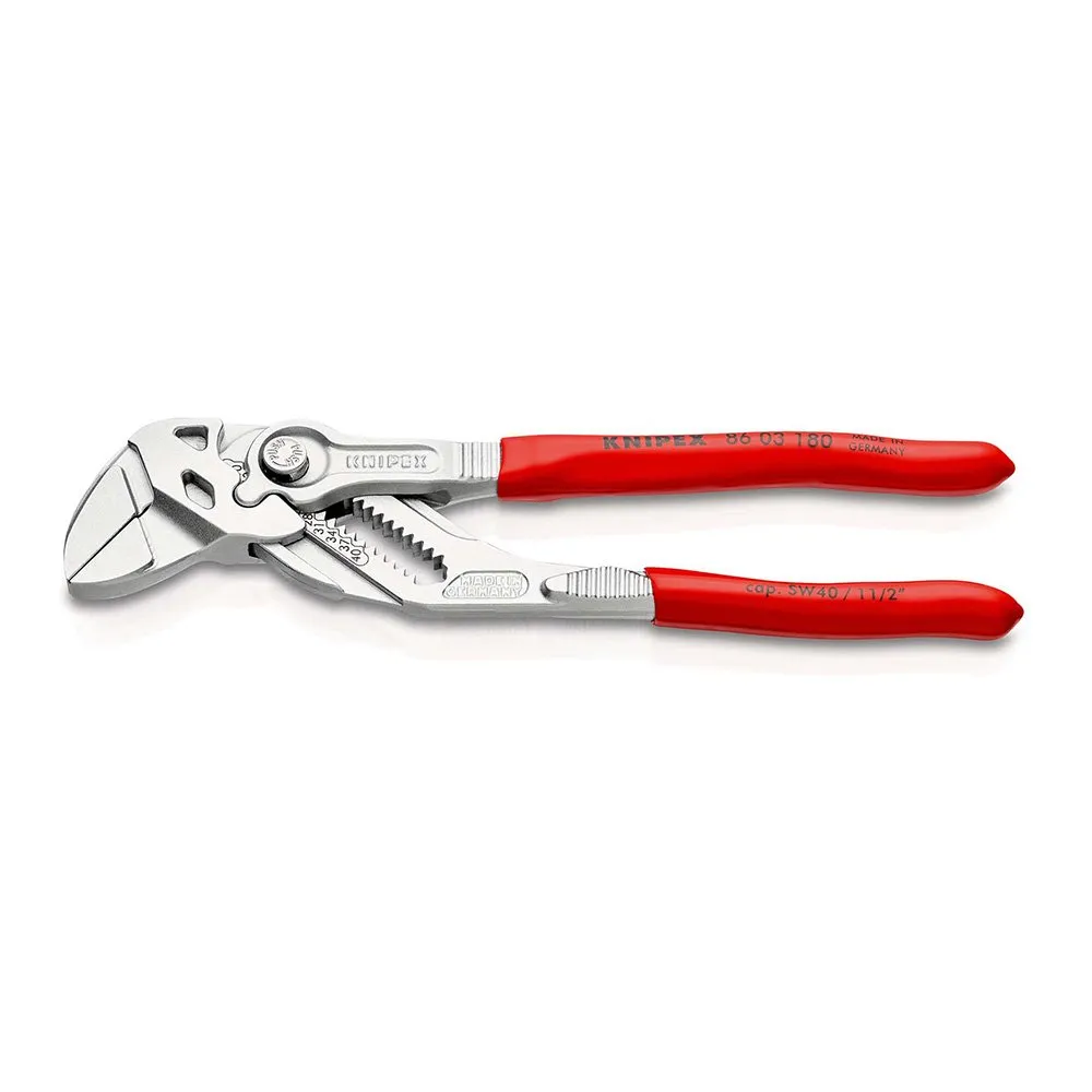 KNIPEX Klešta ključ hromirana 180mm blister pakovanje – 86 03 180 SB