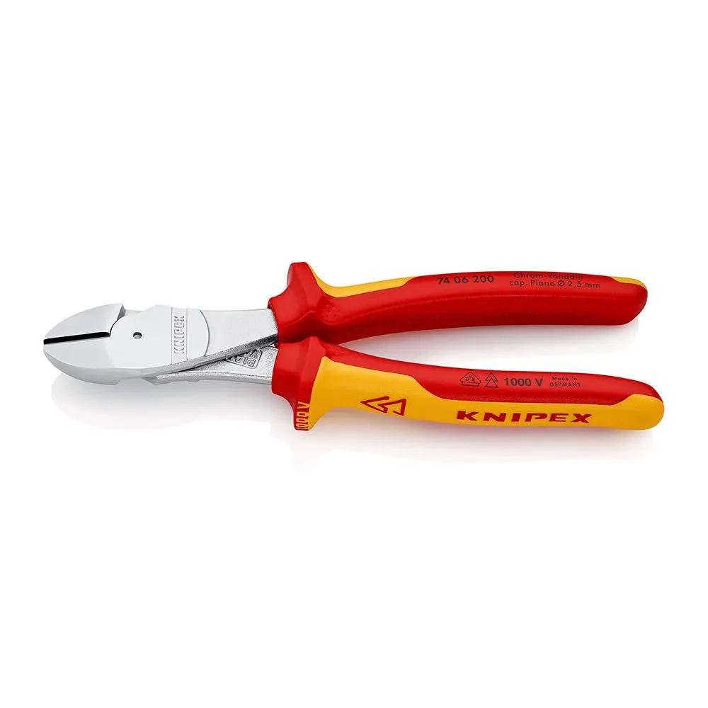 KNIPEX Bočne sečice ojačane izolovane 1000V VDE 200mm blister pakovanje – 74 06 200 SB