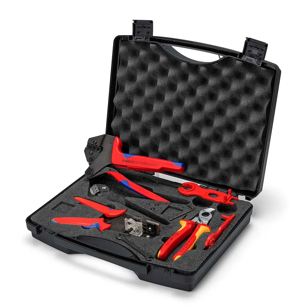 KNIPEX 7-delni set alata za fotovoltaiku, za konektore za solarne kablove MC4 – 97 91 04 V02