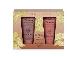 L' ERBOLARIO Black Tea Set Gel 75ml i krema za ruke 50ml