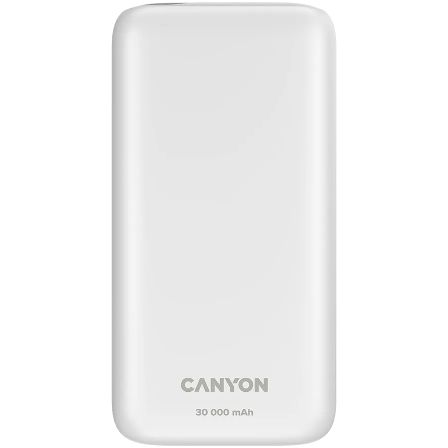 CANYON power bank PB-301 LED 30000 mAh PD 20W QC 3.0 White