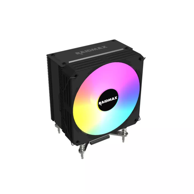 CPU Hladnjak Raidmax AC1204 120mm RGB/PWM/4 heatpipe/Black, AC1204KPB