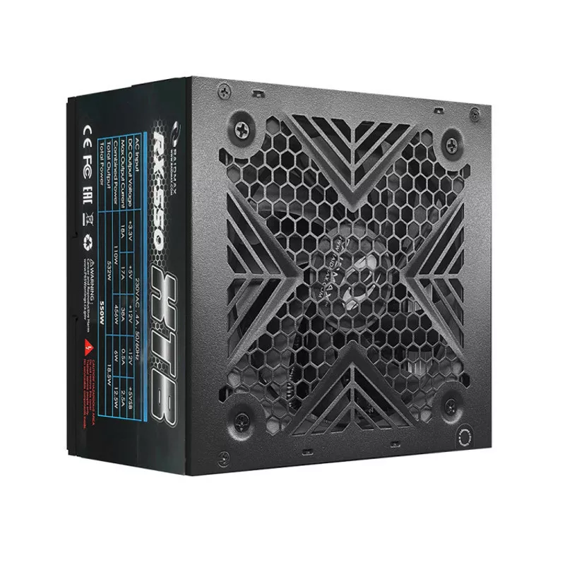 Napajanje 550W Raidmax RX-550XT(B) Full Black/120mmTC Fan/Retail Pack