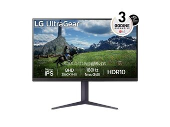 LG 32GS85Q-B IPS 180Hz QHD FreeSync Gaming