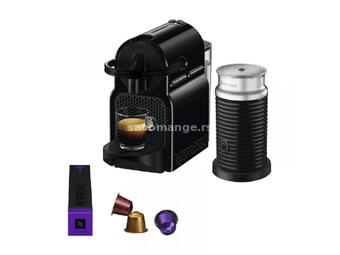 NESPRESSO Aparat za espresso kafu i za pravljenje pene od mleka Inissia Black i Aeroccino 3, A3ND...