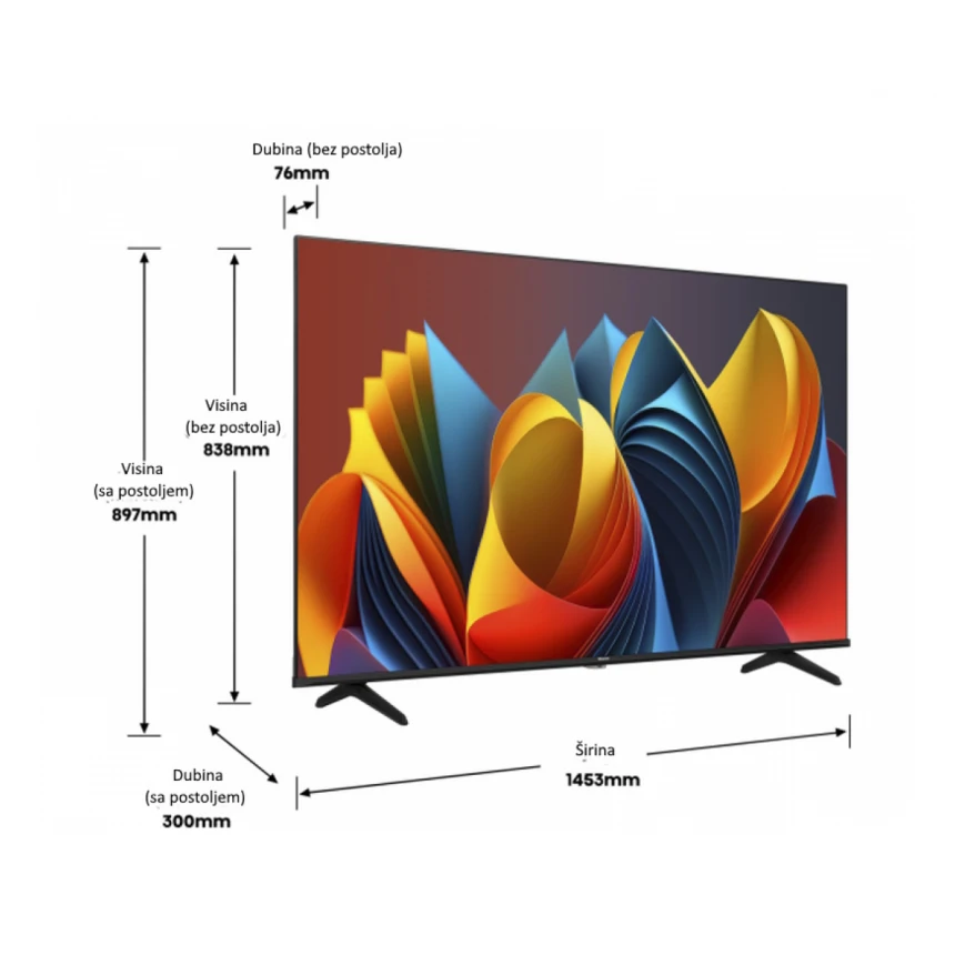 HISENSE 50 inča 50E7NQ Smart LED 4K UHD TV