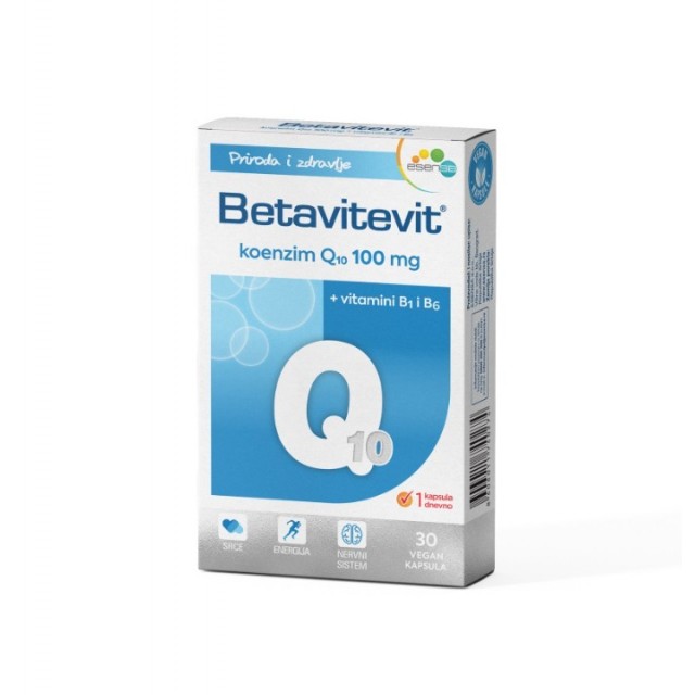 BETAVITEVIT Q10 + B1 + B6 KAPSULE 100 MG A30