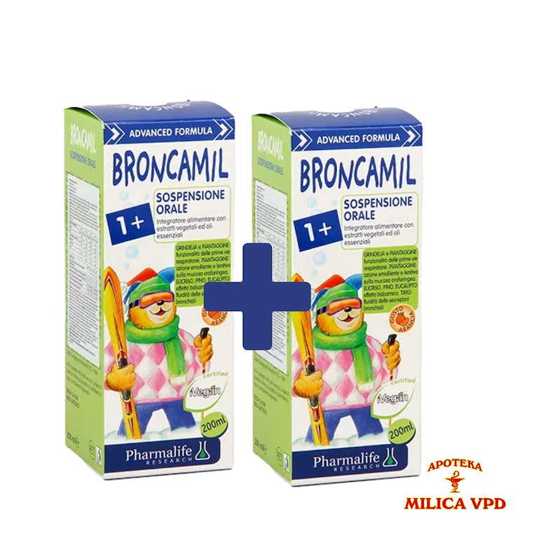 Broncamil bimbi 1+ sirup 200ml DUO PACK 1+1