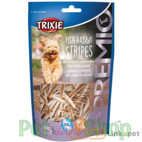 Poslastica za pse – PREMIO Fish Rabbit Stripes – Trixie – 100g