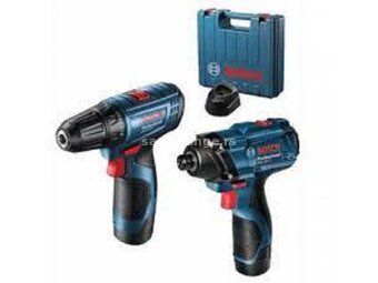 BOSCH GSR 120-Li + GDR 120-LI Set akumulatorskih alata u koferu