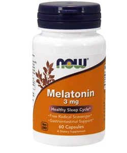 NOW MELATONIN 3mg 60 kapsula