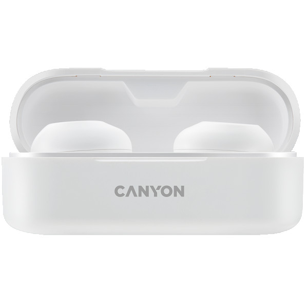 CANYON TWS-1 Bluetooth headset, with microphone, BT V5.0, Bluetrum AB5376A2, battery EarBud 45mAh*2+Charging Case 300mAh, cable length 0.3m