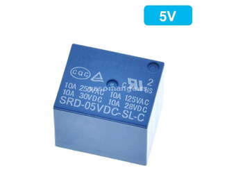 Relej 5V 10A 250V SRD-05VDC-SL-C - Cena Srbija