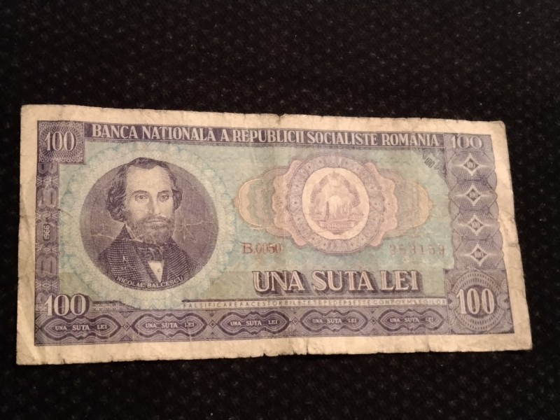 100 leja 1966 rumunija