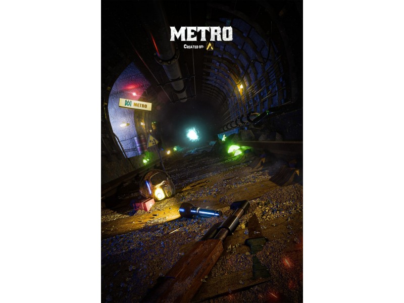 POSTER METRO 2033 - Autorski Rad na Platnu - 20x30