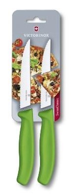 Nož VICTORINOX steak&pizza 2/1 zeleni 12cm