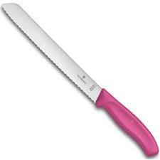 Nož VICTORINOX ZA HLEB 21CM ROZE