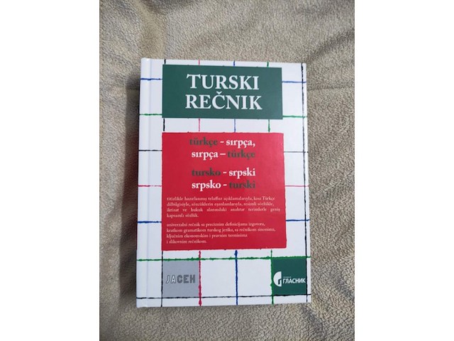 Turski rečnik,tursko-srpski,srpsko-turski