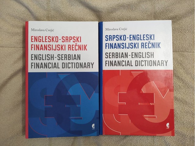 Englesko-srpski,srpsko-engleski finansijski rečnik,Miro