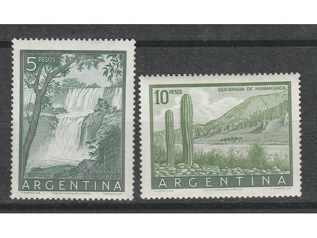 Argentina - 1955 - Landscapes - MH