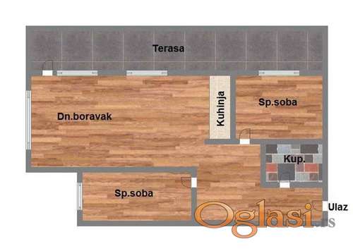 Trosoban stan 88m2 PDV