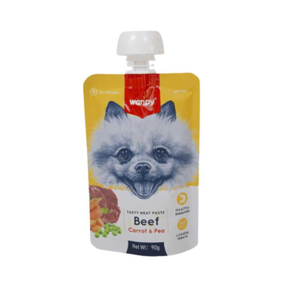 Wanpy Pasta for Dog - Beef, carrot & pea 90g