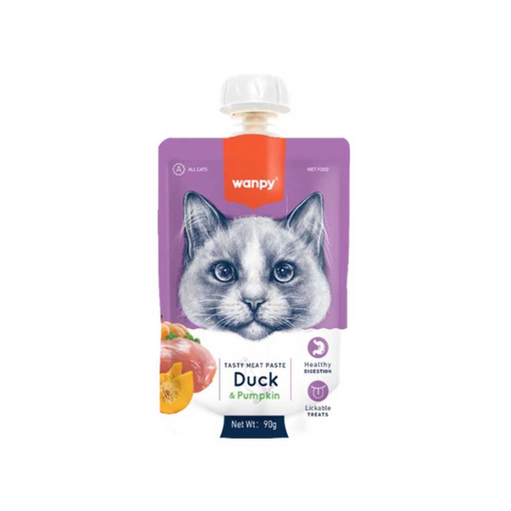 Wanpy Cat Pasta - Duck & pumpkin 90g