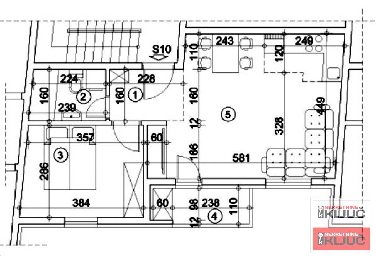 ADICE, 44m2, Dvosoban sa pdv