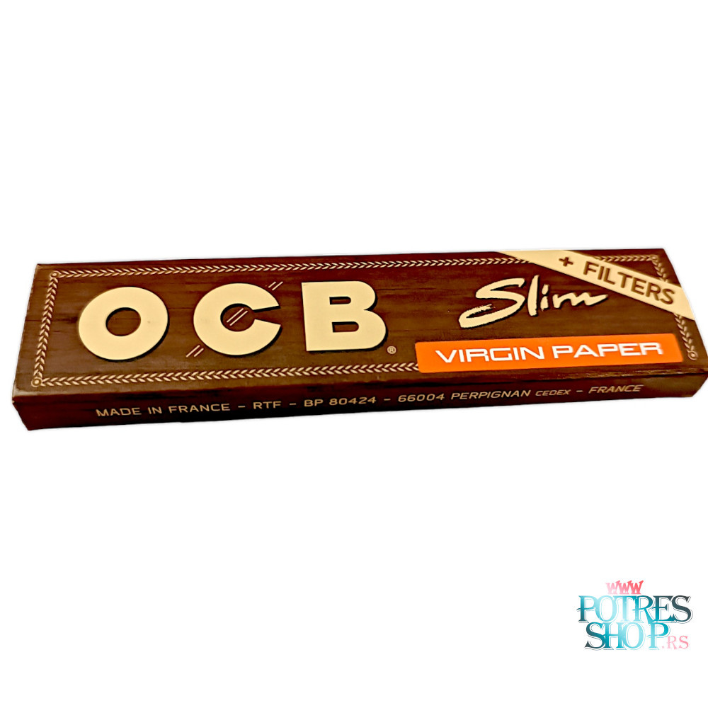 OCB RIZLA VIRGIN PAPER SLIM 100S SA FLOPOM