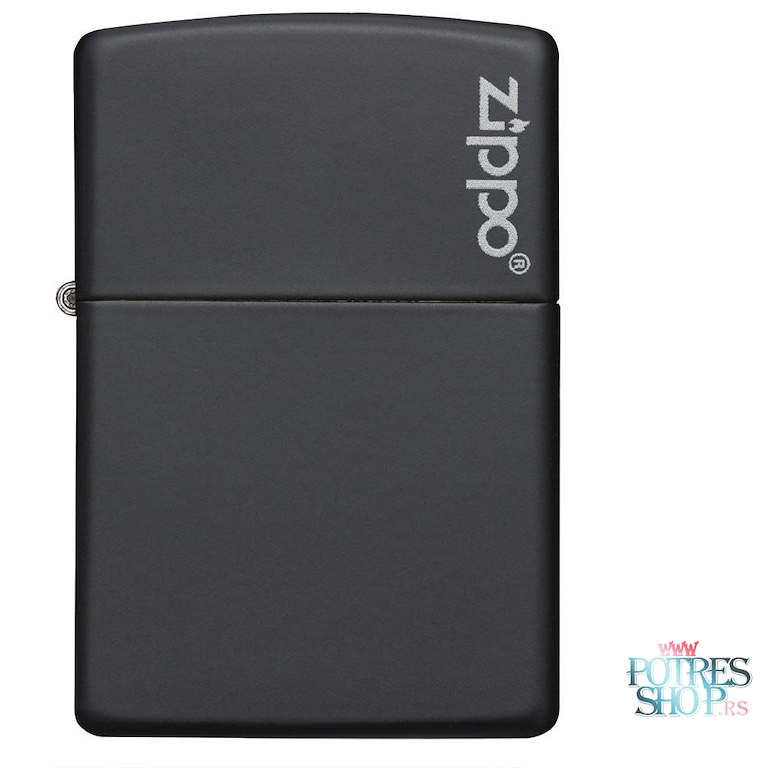 ZIPPO UPALJAC 218ZL ZIPPO LOGO BLACK MATTE