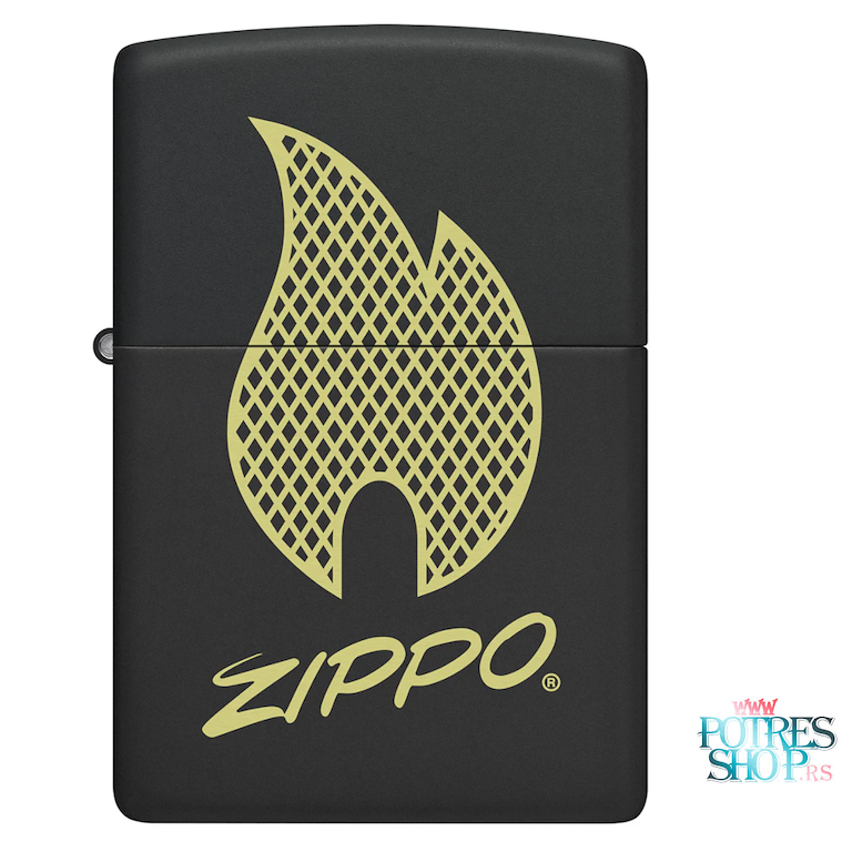 ZIPPO UPALJAC 29686 218PF18 SCRIPT LOGO DESIGN